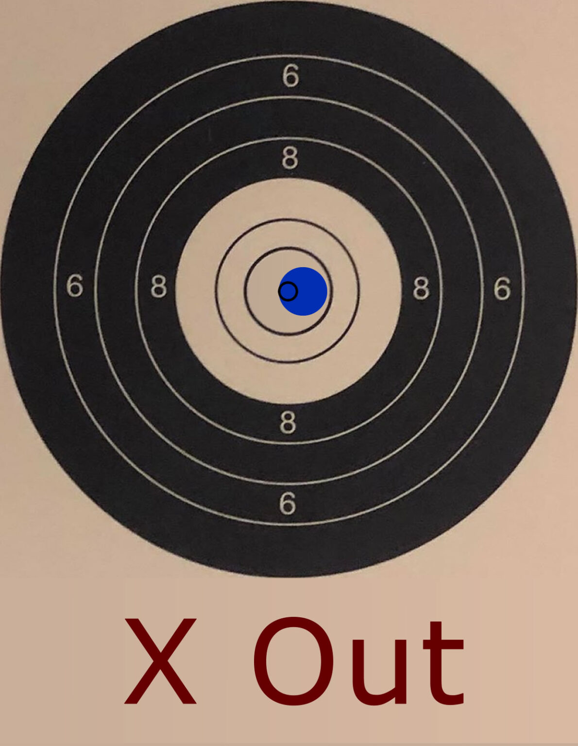 NSRA Benchrest Scoring - Bench Rest Targets - X Ring and 10 Ring ...